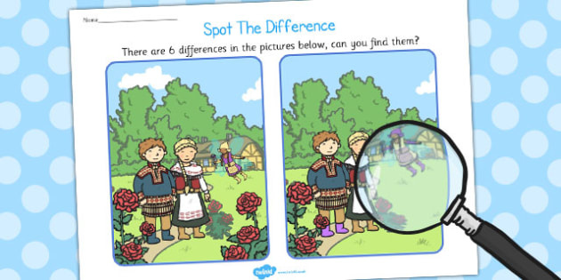 The Snow Queen Spot the Difference Activity (teacher made)