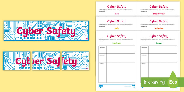 Cyber Safety Word Wall Display Pack (teacher made)