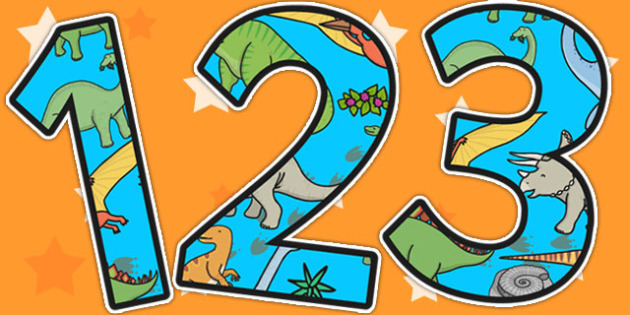 FREE! - Dinosaur Themed Display Numbers (teacher made)