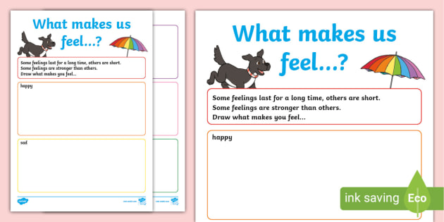 What Makes us Feel? Activity Twinkl NIreland