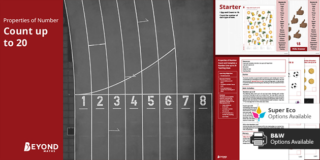 👉 Count and Complete a Number Line Up to 20 | Intervention
