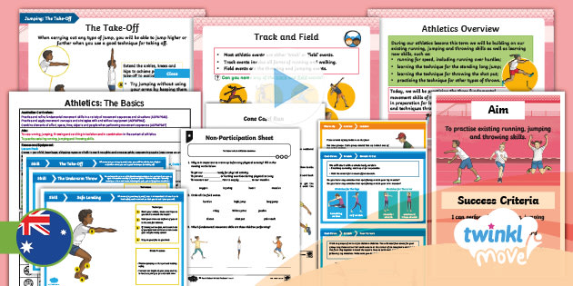 FREE! - Move PE Year 3 Athletics Lesson 1: The Basics Lesson Pack