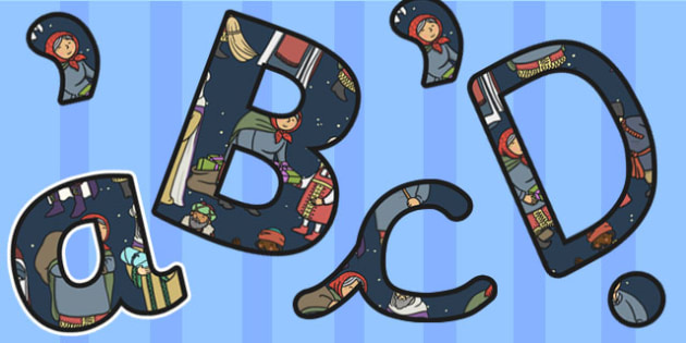 Babushka Themed Display Lettering (teacher made)
