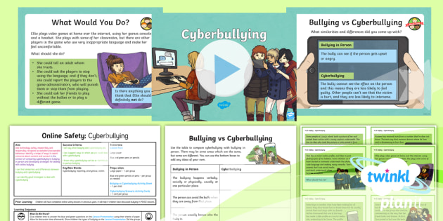 Computing: Online Safety: Cyberbullying Lesson Pack 1