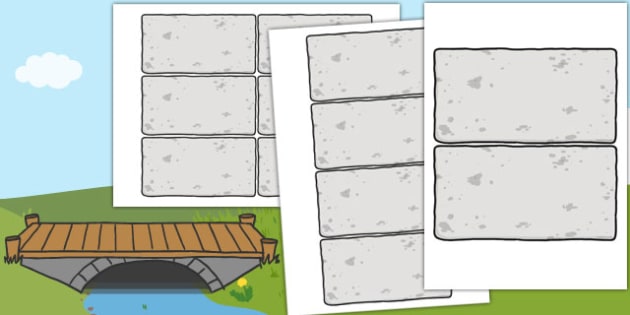 Bridge Bricks (teacher made)