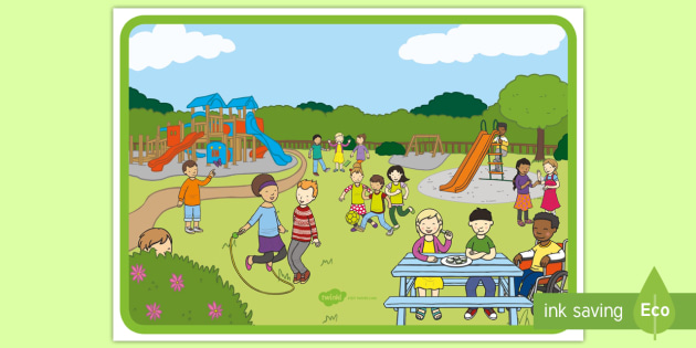 Actions Scene Poster - playground Scene Picture
