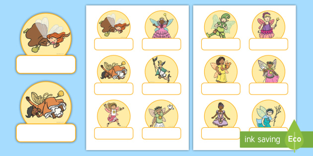 Editable Self-Registration Labels (Fairies)