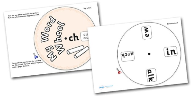 FREE! - Phonics Digraph Word Wheel (ch) (teacher made)