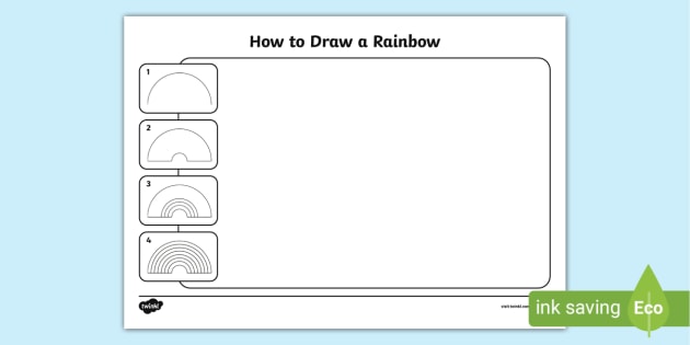 FREE! - How to Draw a Rainbow Easy (teacher made)