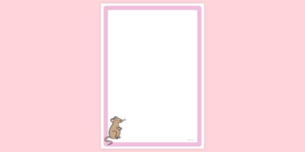 FREE! - Mouse Page Border (Teacher-Made)