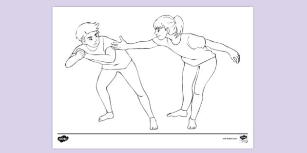 FREE! - Students Doing Drama 1 Colouring Sheet | Colouring Sheets