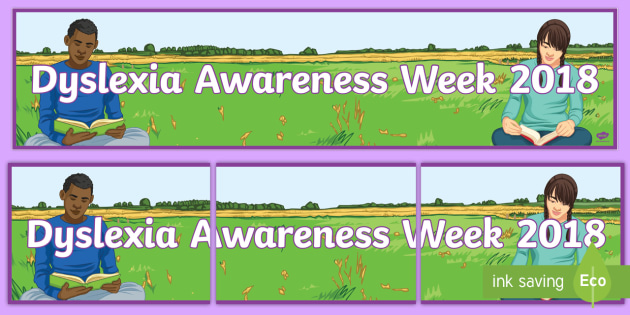 CfE Third Level Dyslexia Awareness Week 2018 Display Banner