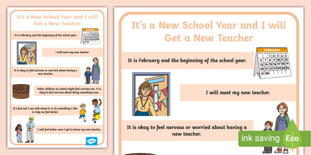 I Have A New Teacher Social Story (teacher made)