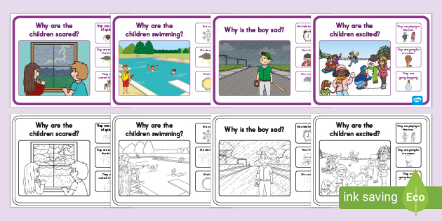 Weather Cause And Effect Scene And Question Cards