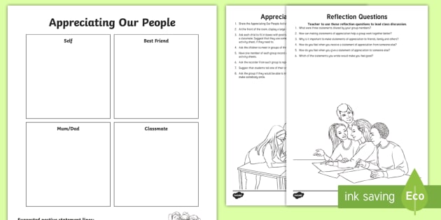 Appreciating Our People Activity (teacher made)