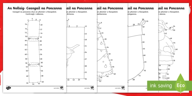 An Nollaig Ceangail na poncanna Worksheets (teacher made)