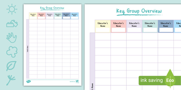 Key Group Overview Template (teacher made)