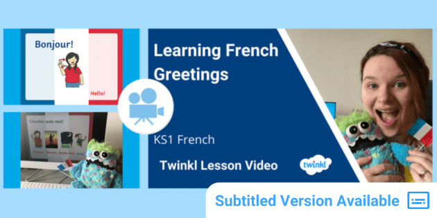 👉 KS1 French: Greetings Video Lesson (teacher made)