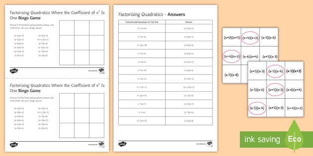 Solving Quadratic Equations By Factoring Powerpoint Tes - Tessshebaylo