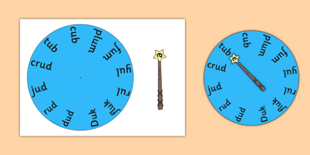 Magic e Wand Wheels Long U (teacher made)