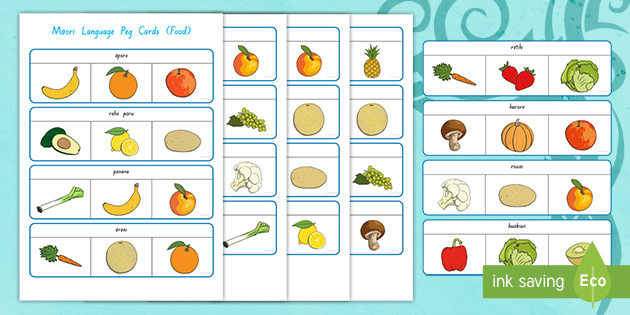 Food Te Reo Māori Cards (teacher made)