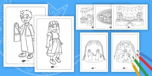 Gergean Colouring Pages - Gergee'an Activities