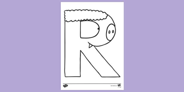 FREE! - Letter 'R' Colouring | Letter R Craft for Preschoolers
