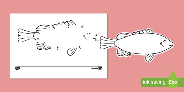 FREE! - Dot to Dot 1-10 Fish Activity | Twinkl Resources