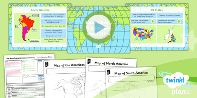 Geography: The Amazing Americas: Continents, Countries and