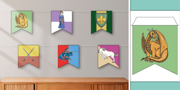 Knights and Castles Bunting | Twinkl Party (Teacher-Made)