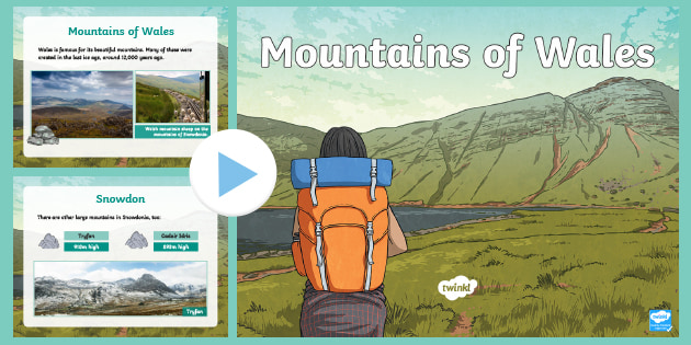 Beautifully Illustrated Mountains of Wales Powerpoint
