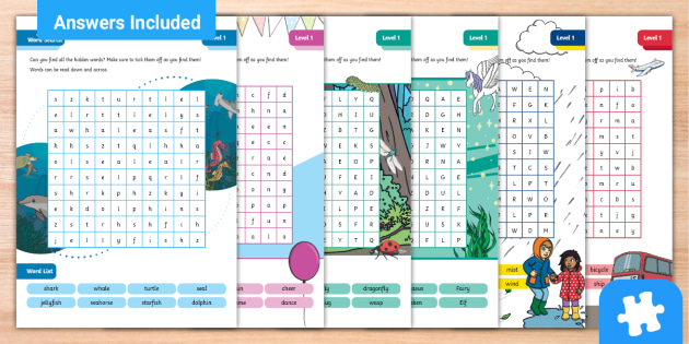 Ultimate Starter Word Search Pack - Twinkl Puzzled