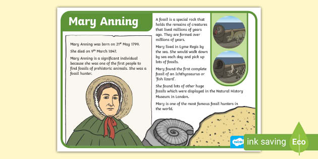Mary Anning Display Poster (teacher made)