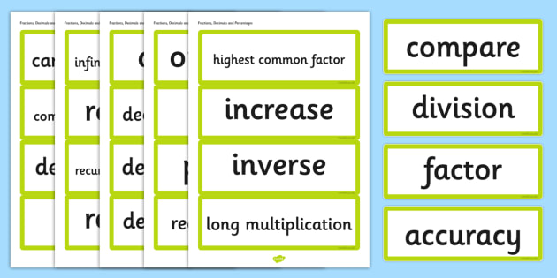 Grade 6 2014 National Curriculum Fractions Decimals and Percentages ...