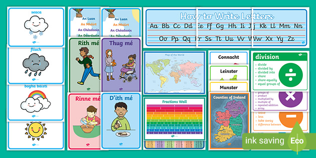 3rd - 6th Class Home Display Pack (teacher made)