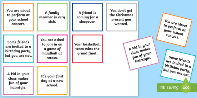 Emotional Responses Thought Prompt Discussion Cards