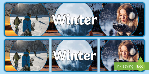 Winter Photographs Banner (teacher made)