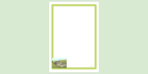 FREE! - Maya Temple Page Border | Page Borders | Twinkl