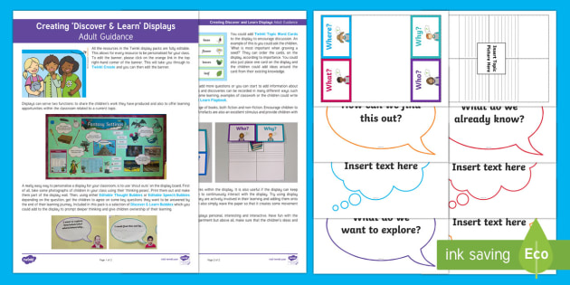 Discover and Learn Display Pack (teacher made)