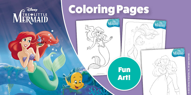 coloring pages ariel princess