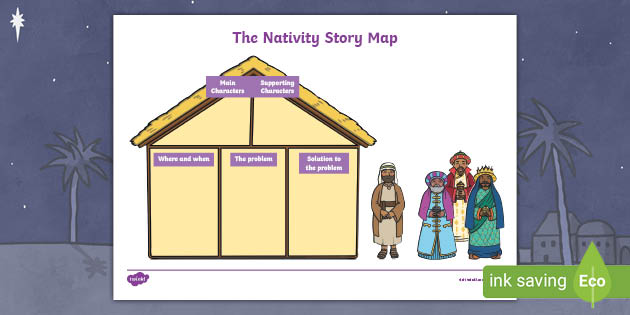 The Nativity Story Map Writing Frame - The Nativity Writing Frame