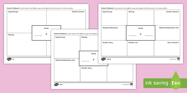Differentiated Division Thinkboard Activity (teacher made) Differentiated Division Thinkboard Activity (teacher made)