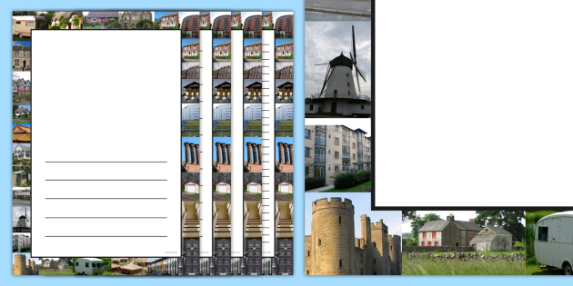 FREE! - Houses and Homes Photo Page Borders (teacher made)