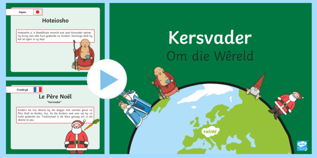 Kersvader Om die Wêreld (teacher made)