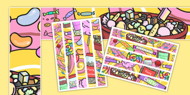 Sweets Display Borders (teacher made)