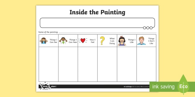 Inside the Painting Worksheet / Worksheet