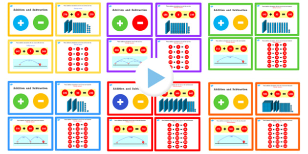 Year 3 Addition and Subtraction PowerPoints Pack Lesson 1 - pack