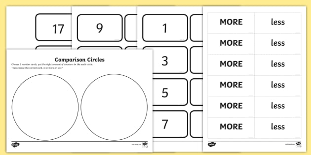 EYFS Compare Circles Maths Activity Mat - EYFS Compare Circles Maths ...