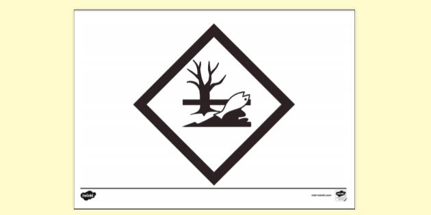 FREE! - Dangerous to the Environment Hazard Sign Colouring Sheet ...