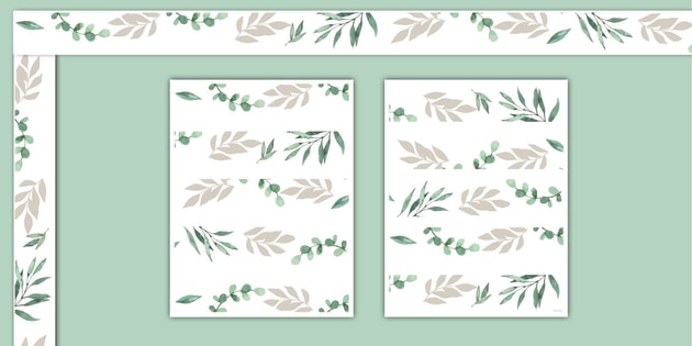 Botanical Bulletin Board Borders (teacher made)